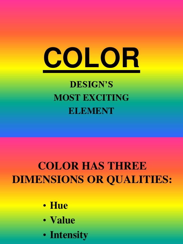 Color: Design'S Most Exciting Element | Download Free PDF | Color | Optics