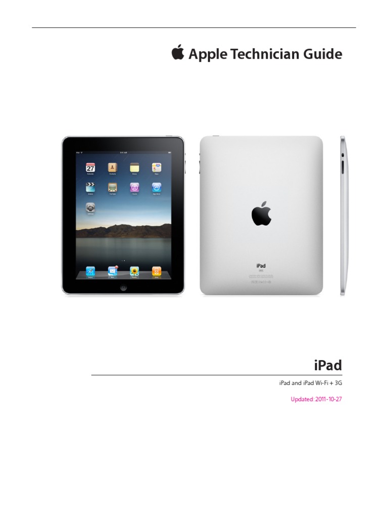 Ipad - Apple Technician Guide (2011) | PDF | Ios | I Pad