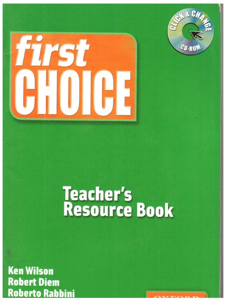 First Choice Teacher's Resource Book | PDF