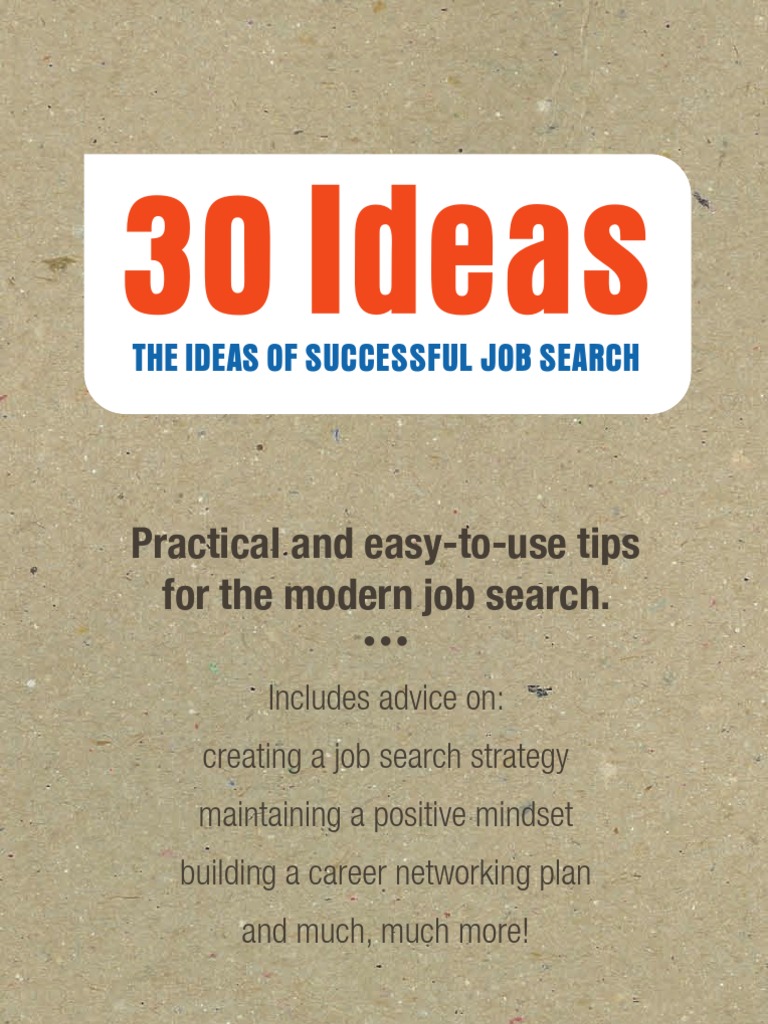 30 Ideas The Ideas of Successful Job Search | PDF