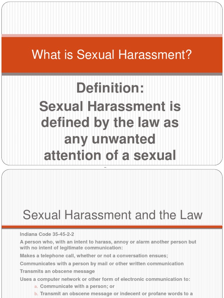 Understanding Sexual Harassment Laws | PDF | Sexual Harassment | Flirting
