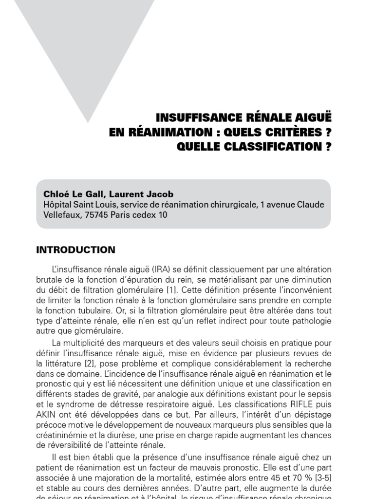 Insuffisance Rénale Cuen Pdf – Bilan D’Une Insuffisance Rénale ...
