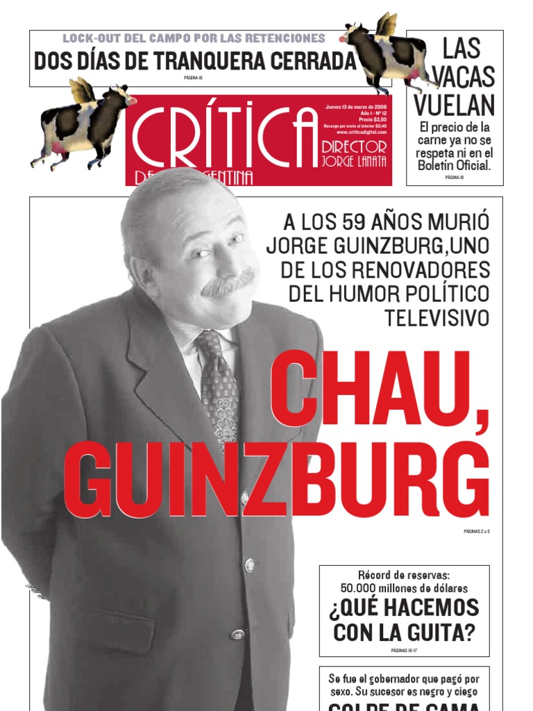 Diario Critica 2008-03-13 | PDF | Política (general)