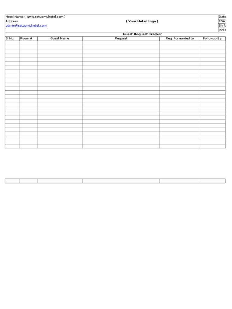 Guest Request Track 1 | PDF