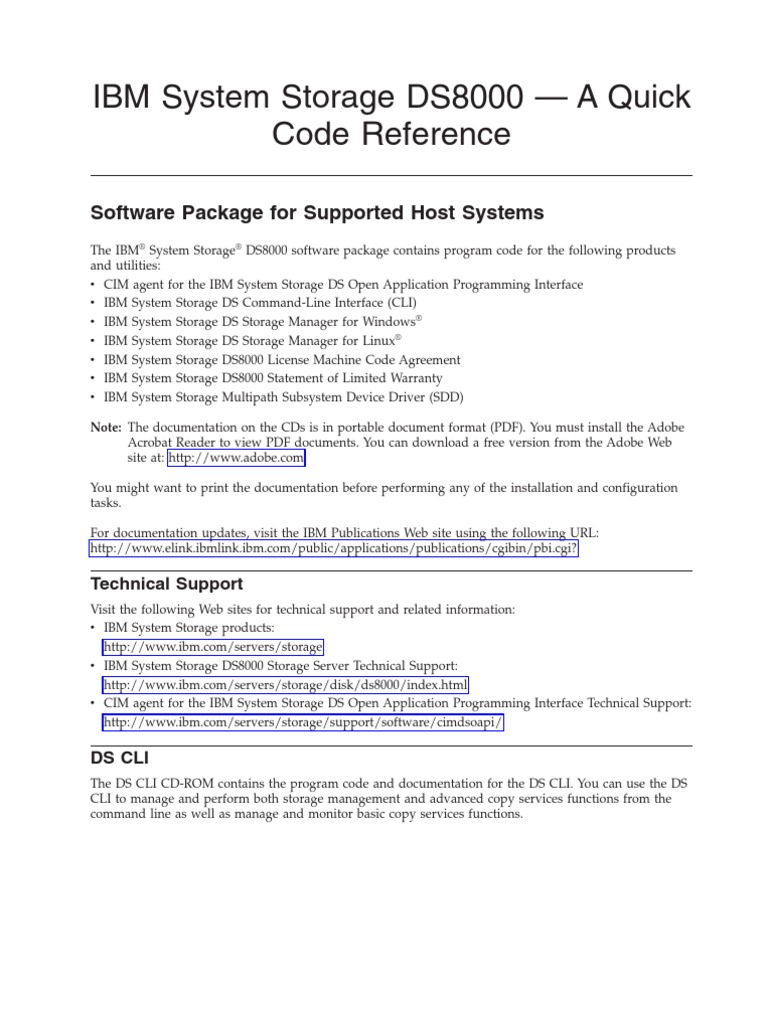 IBM System Storage DS8000 - A Quick | PDF | Command Line Interface | Application Programming ...