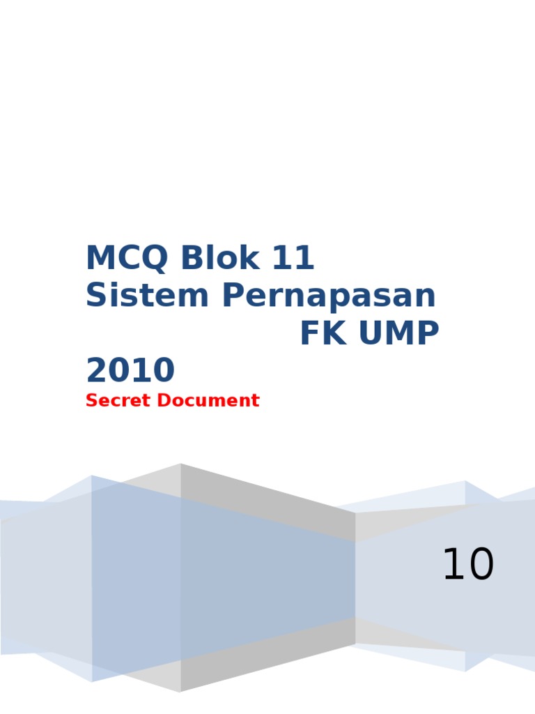Soal MCQ Blok XI Tahap 1 | PDF