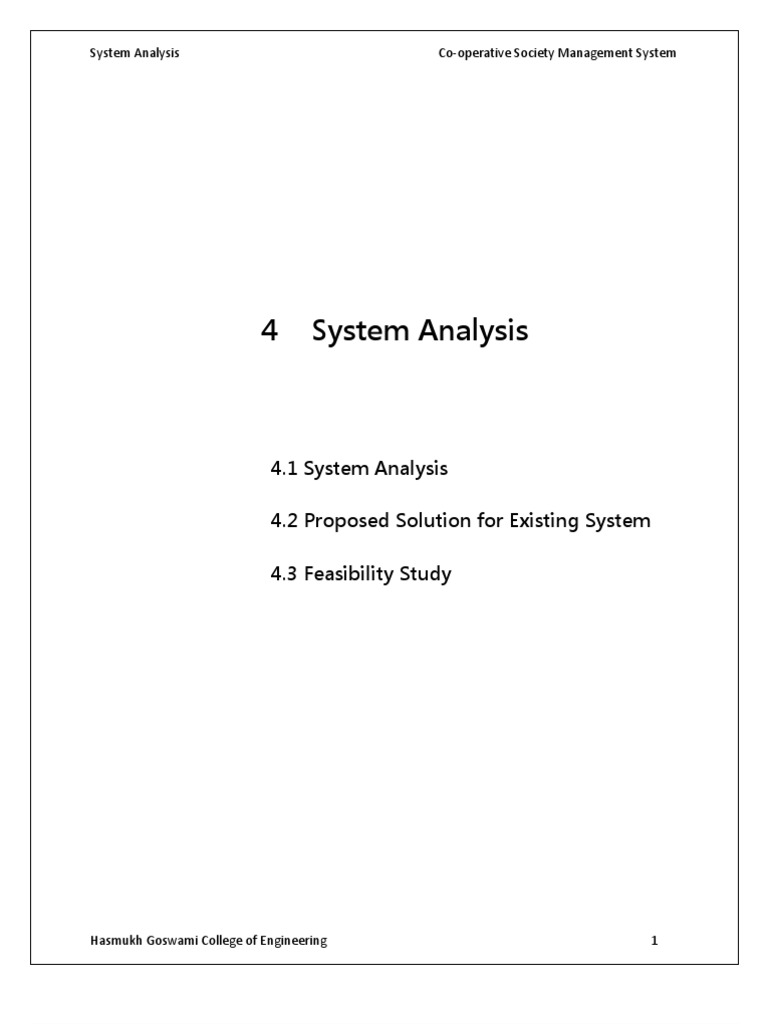 CHP 4 (System Analysis) | PDF | Feasibility Study | C Sharp (Programming Language)