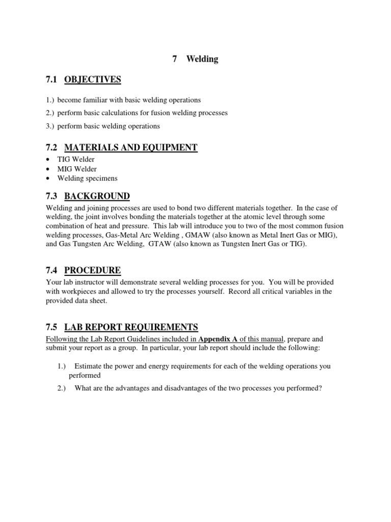 Welding Report | PDF | Welding | Construction