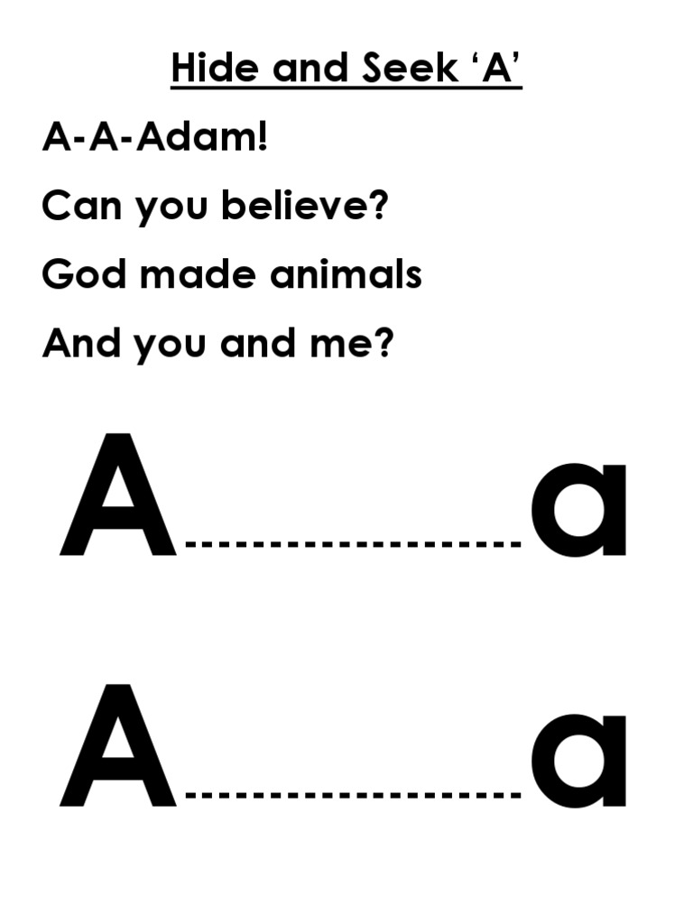 LHTH Hide and Seek Letters | PDF | Jesus | Religious Belief And Doctrine