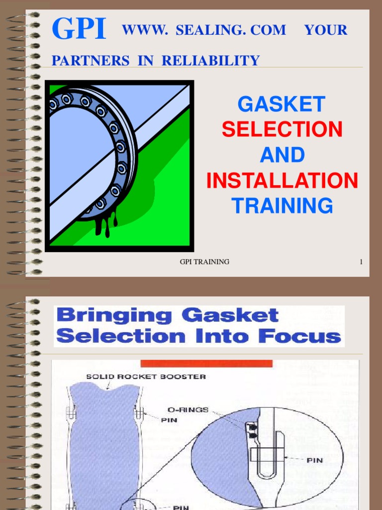 Gasket Installation Training | PDF | Mechanical Engineering ...