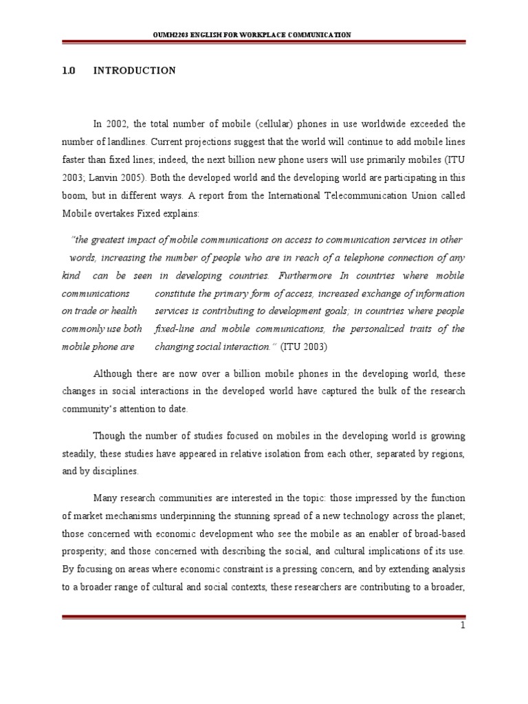 Introduction Mobile Phones | PDF | Mobile Phones | Landline