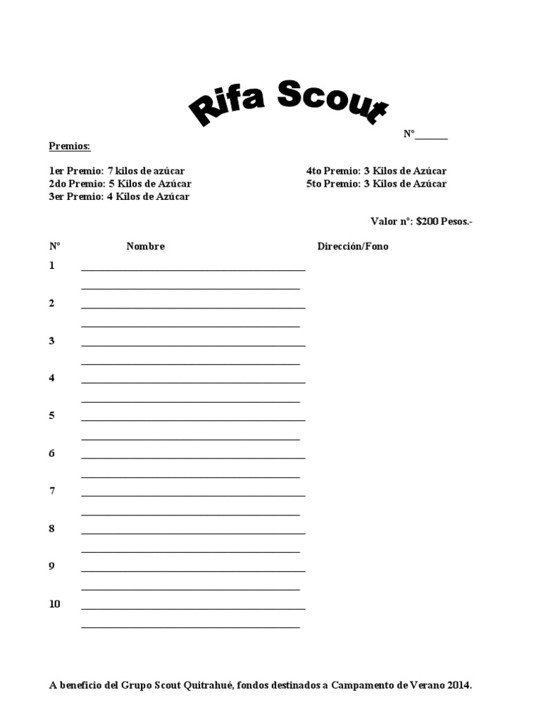 Rifa Scout | PDF
