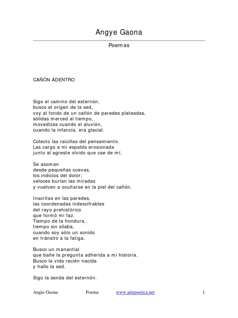 Angye - Gaona Poesía | PDF | Arte