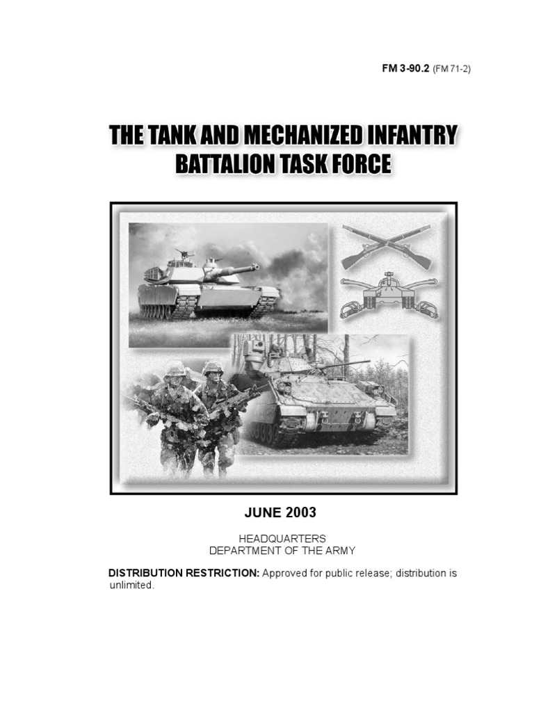 FM 3-90.2 The Tank and Mechanized Infantry Battalion Task Force | PDF ...