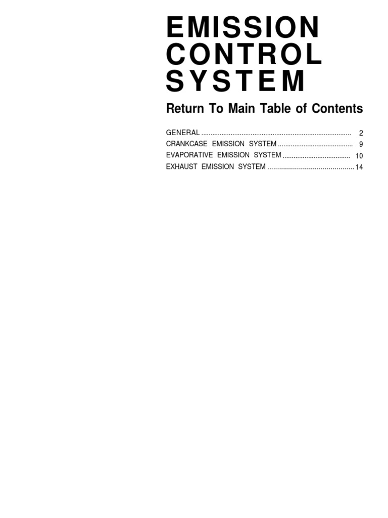 Emission Control System Overview | PDF | Exhaust Gas | Internal ...