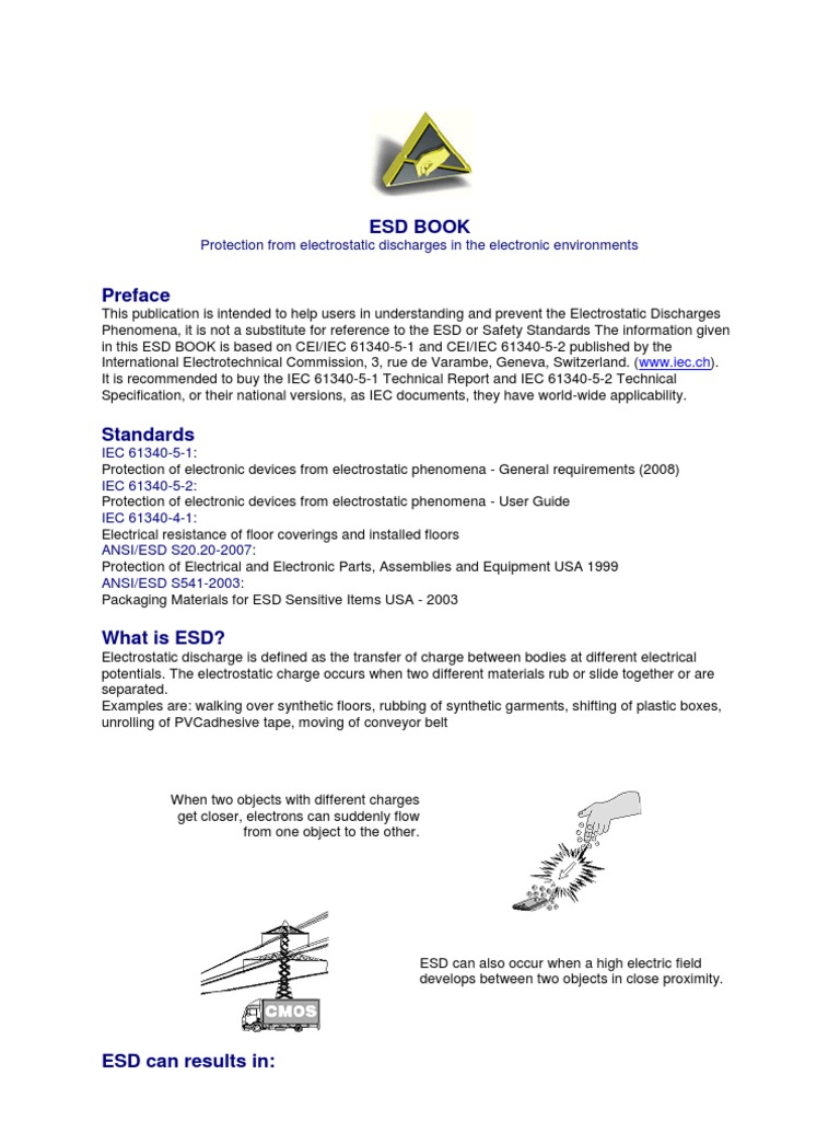 Esd Book | Download Free PDF | Electrostatic Discharge | Electrostatics