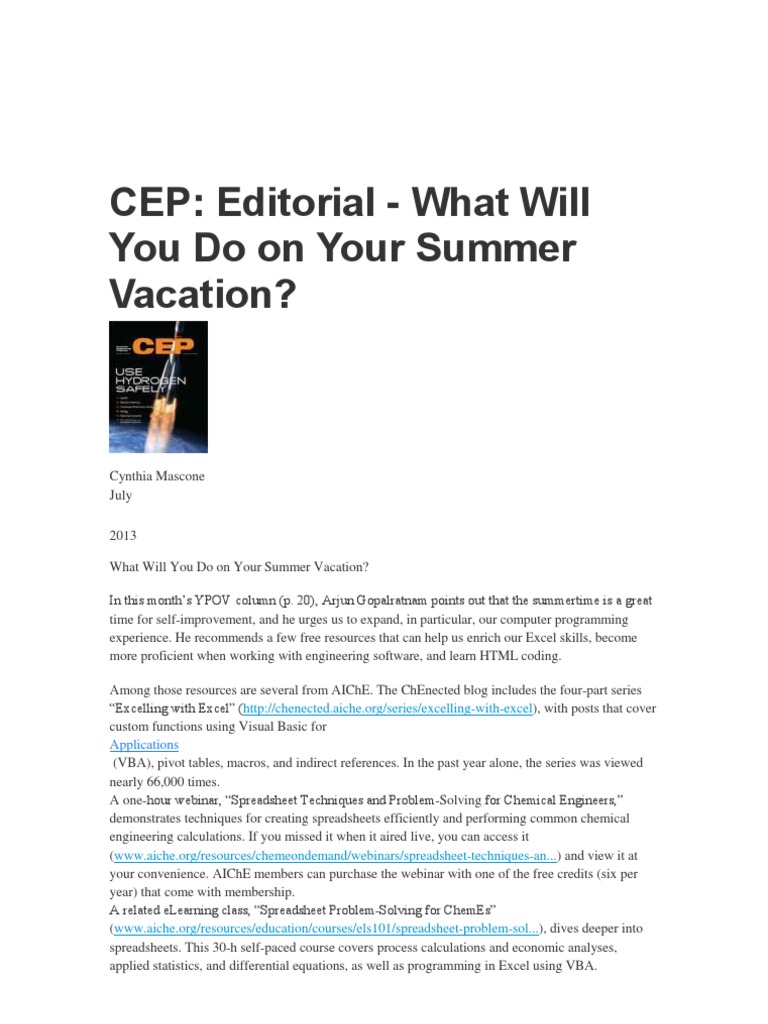 Cep Excel Vba | PDF | Visual Basic For Applications | Microsoft Excel