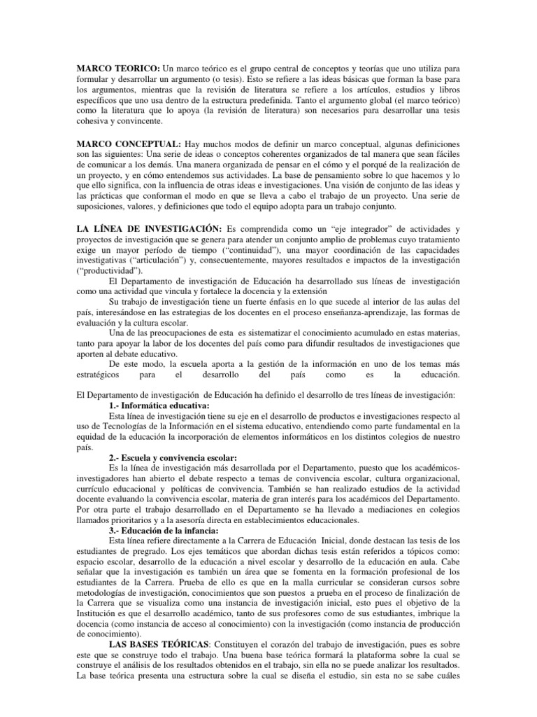 Esquema de Las Bases Teoricas | PDF | Teoría | Science