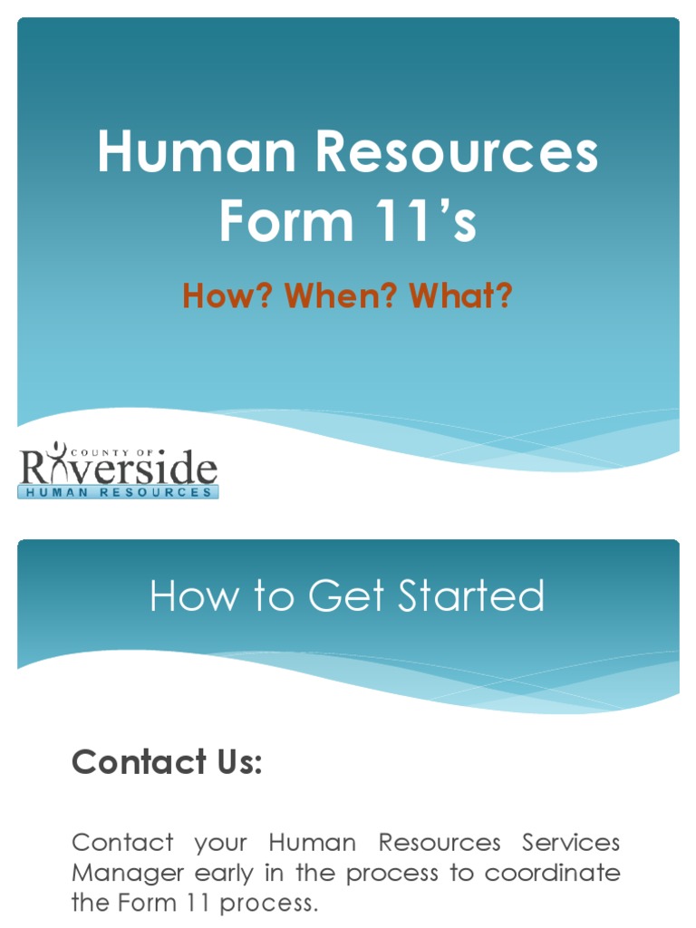 HR Form 11 Presentation | PDF