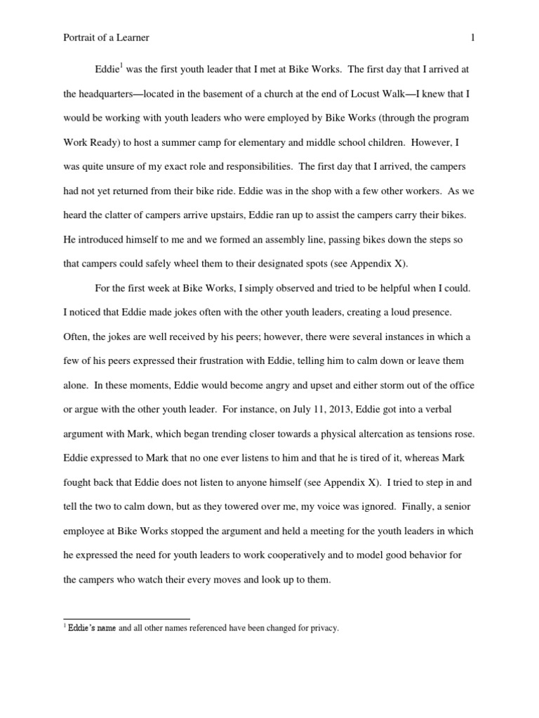Portrait of A Learner | PDF | Sibling | Teachers
