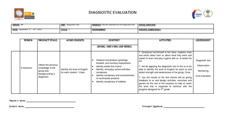 3rd Grade ELA Diagnostic Assessment | PDF | Language Arts & Discipline