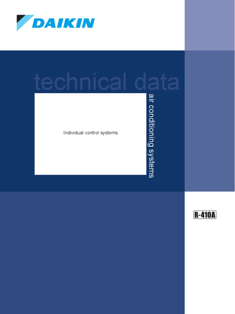 Daikin Individual Control Systems Technical Data Book | PDF | Air ...