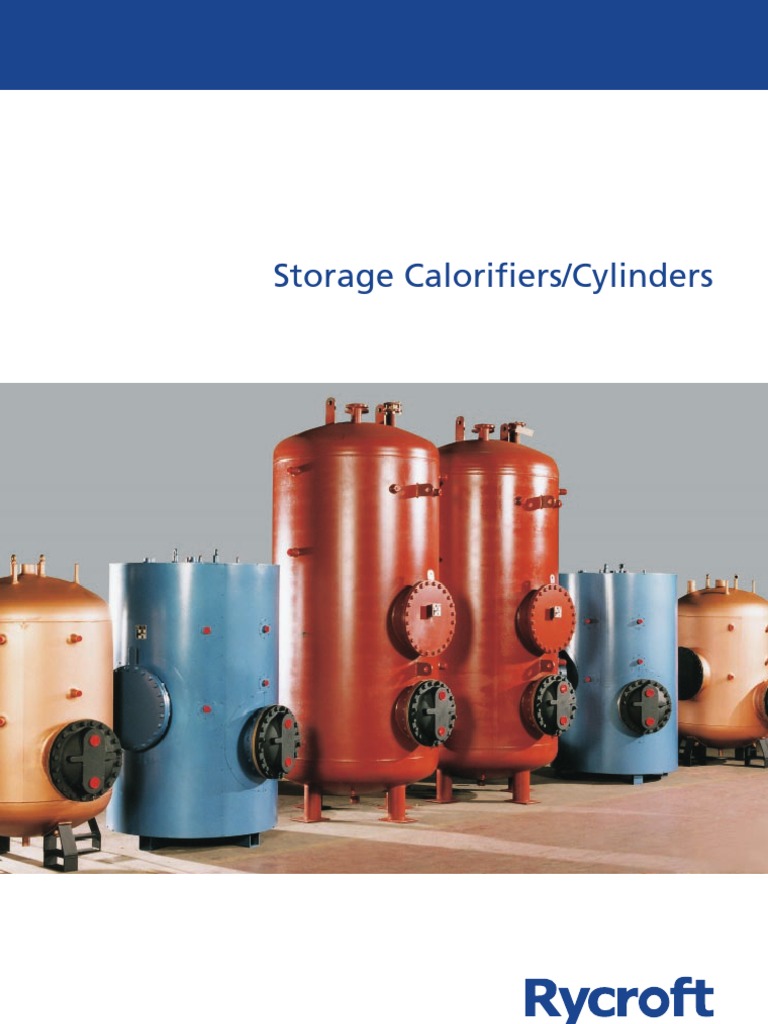 Rycroft Calorifier Catalogue | PDF | Water Heating | Heat Exchanger