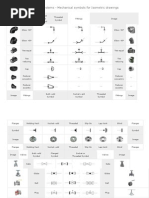 Symbols For Pipe Fittings | PDF