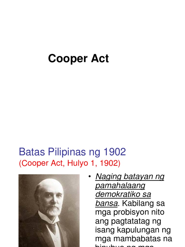 Cooper Act | PDF