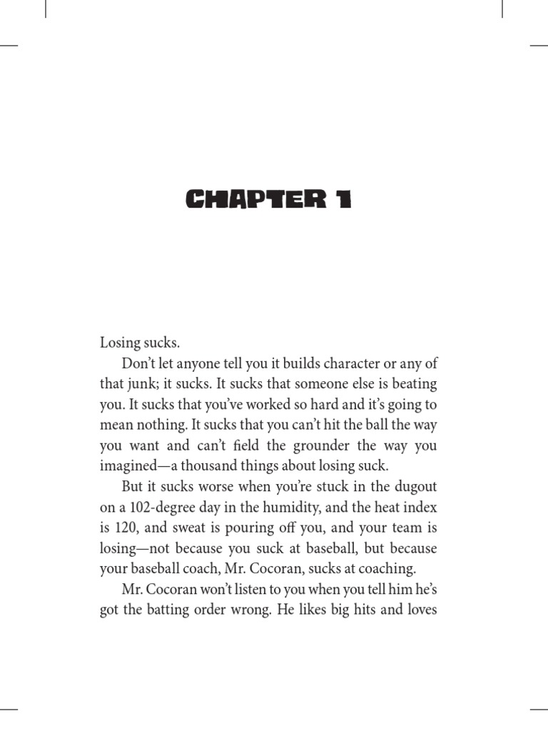 Zombie Baseball Beatdown Chapter One | PDF | Pitcher | Positions (Team ...