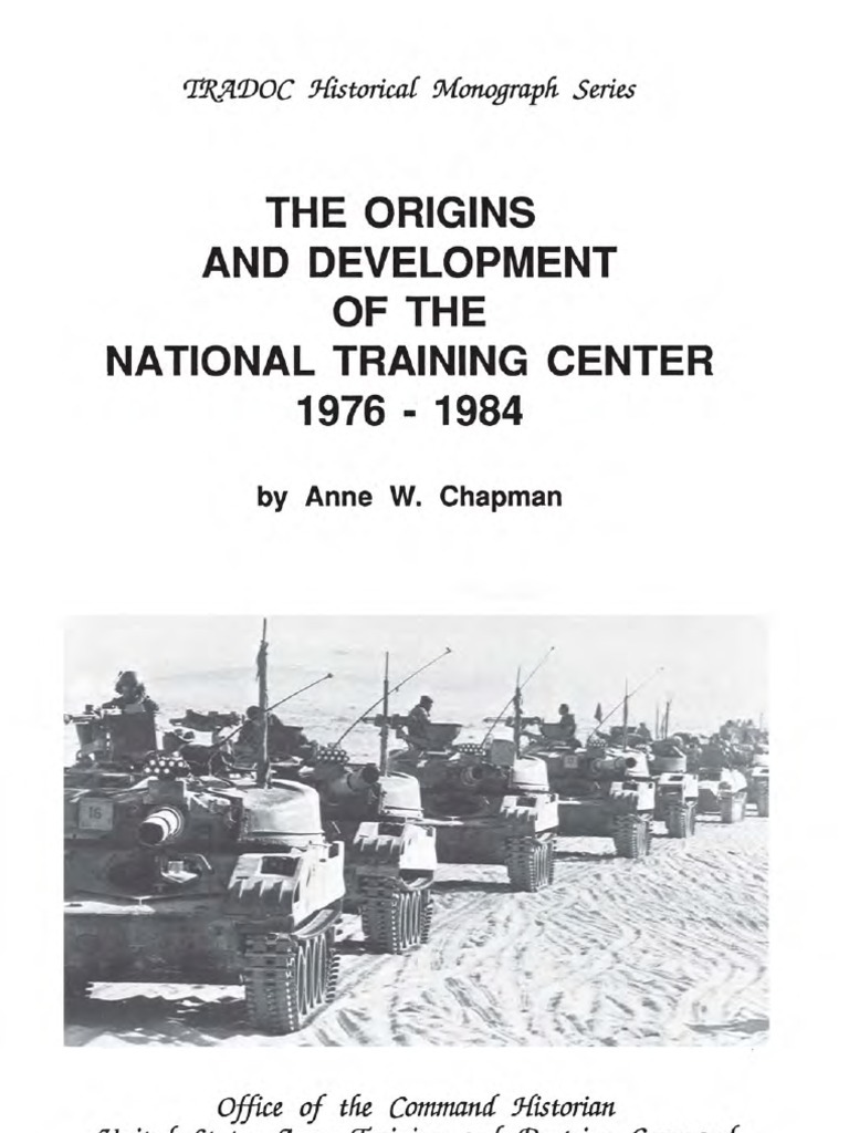 NTC Development: 1976-1984 History | PDF | United States Army Training ...