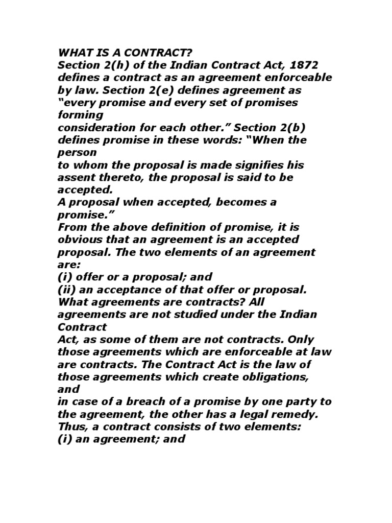 Law Project (Void Agreement and Performance of Contract) | Download ...