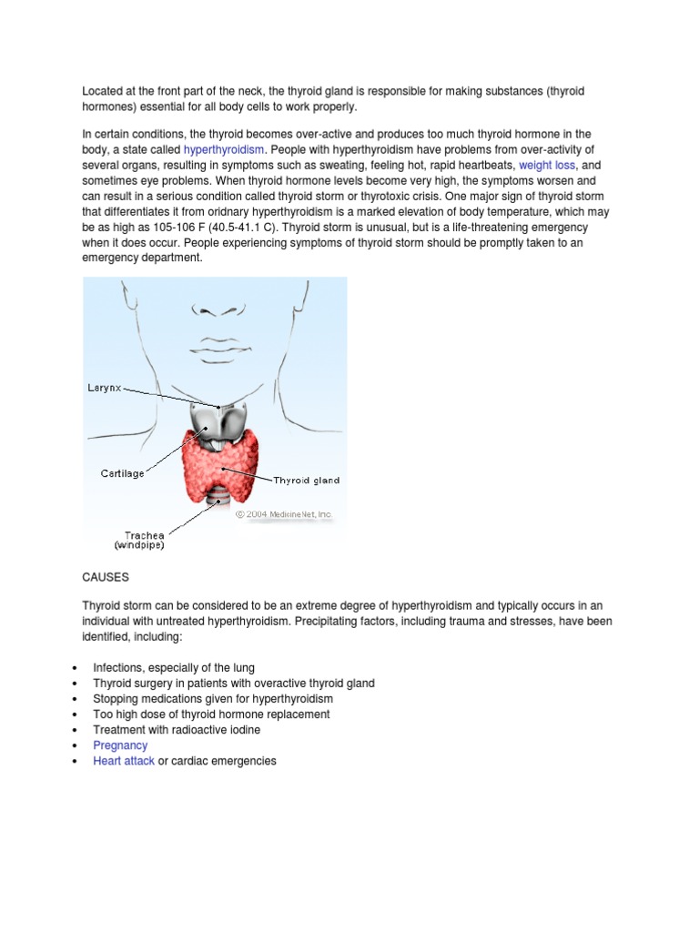 Thyroid Storm | PDF | Hyperthyroidism | Thyroid