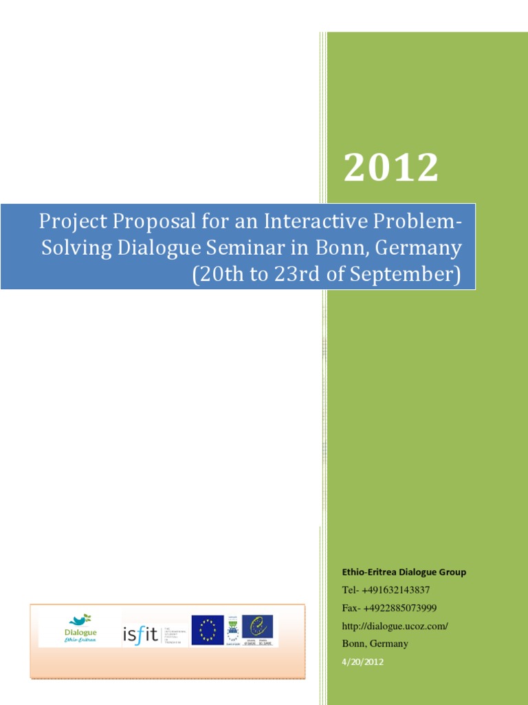 Ethio-Eritrea Dialogue Seminar Proposal | PDF | Eritrea | Ethiopia
