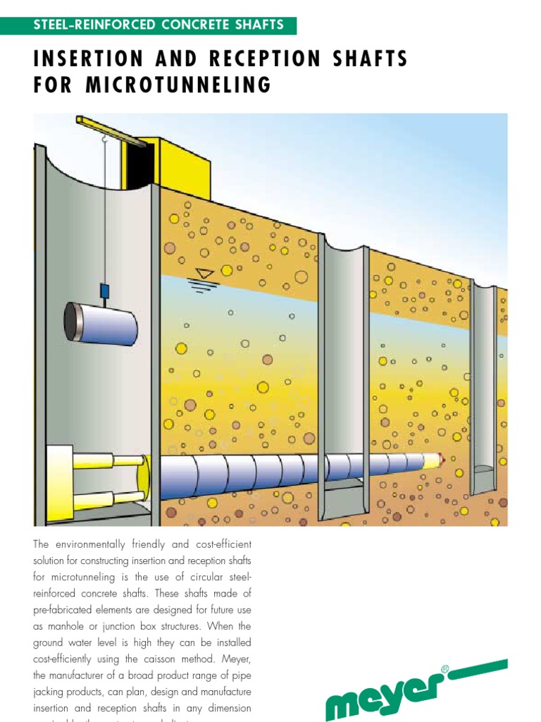 Microtunneling Shaft Solutions | PDF | Reinforced Concrete | Pipe ...