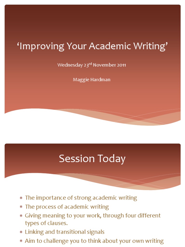 Improve Your Academic Writing | PDF | Thesis | Reason