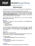 Sample Deferred Exam Letter | PDF | Schools | Test (Assessment)