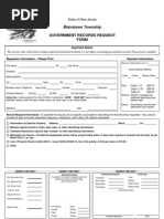 Newark NJ OPRA Request Form | PDF | United States Postal Service | Mail