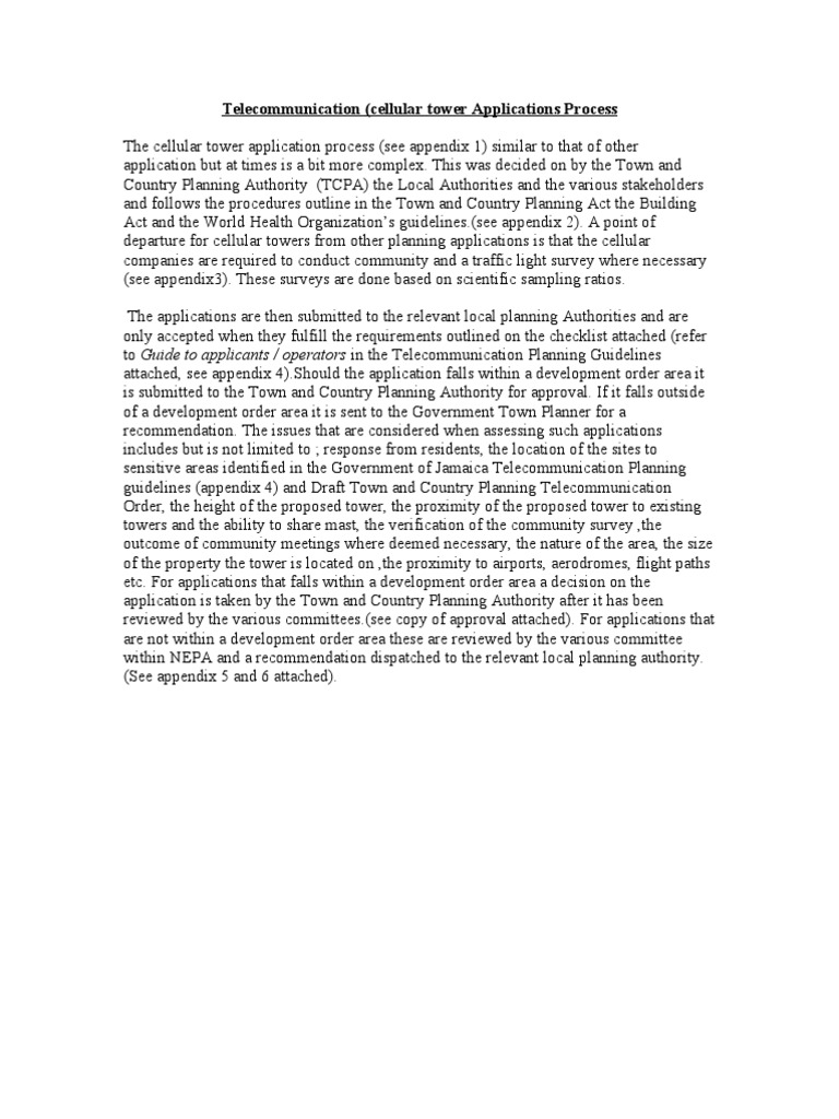 Telecommunication Report Pac | PDF | Radio Frequency | Base Station