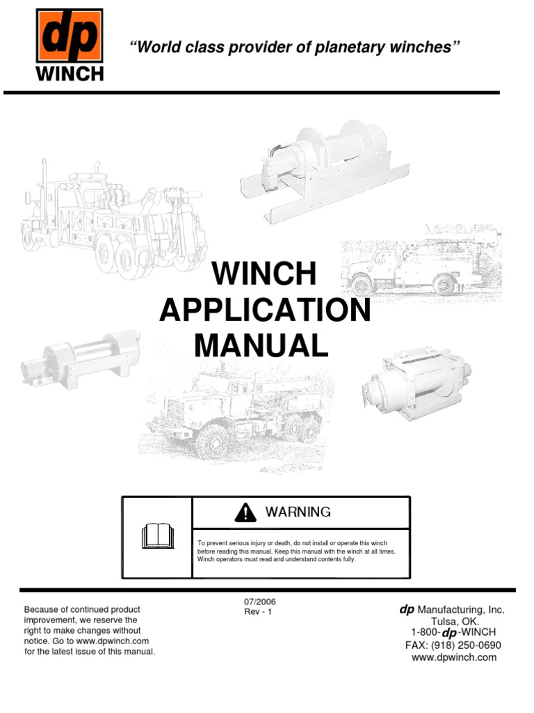 Winch Application Manual | PDF