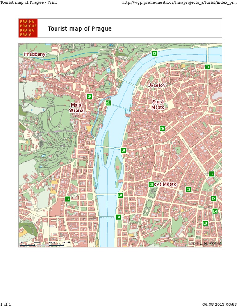 Tourist Map of Prague: © Hl. M. Praha | PDF
