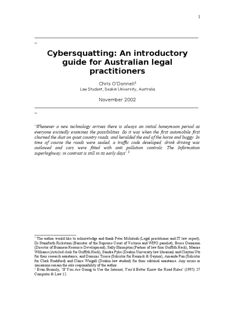 Honours Thesis (Submitted Version) | PDF | Domain Name | Domain Name ...