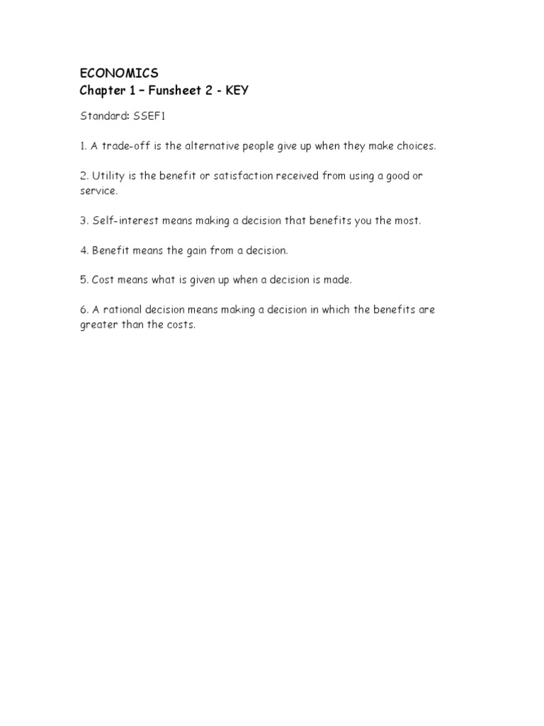 Understanding Decision-Making Grids in Economics | PDF | Opportunity ...