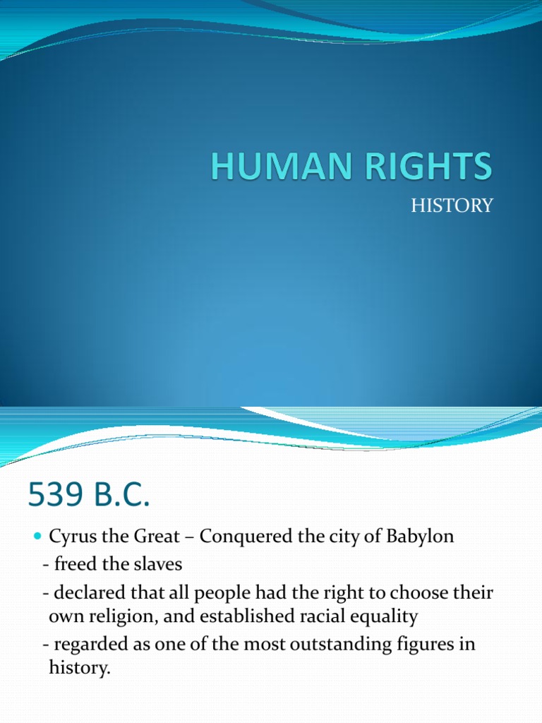 The Evolution of Human Rights: From Ancient Concepts of Natural Law to ...