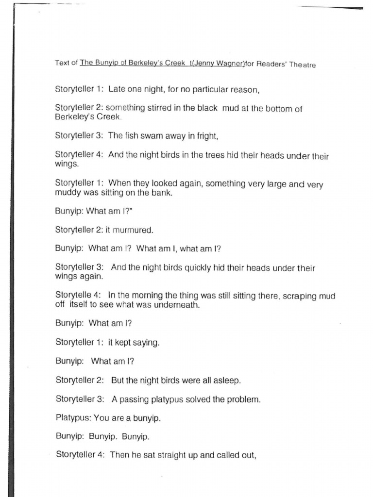 The Bunyip of Berkeley's Creek | PDF | Art | General Fiction