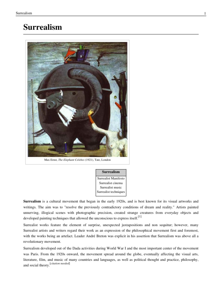 Surrealism | PDF | Surrealism | Movements