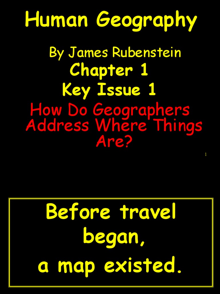 By James Rubenstein: Key Issue 1 | PDF | Geography | Map