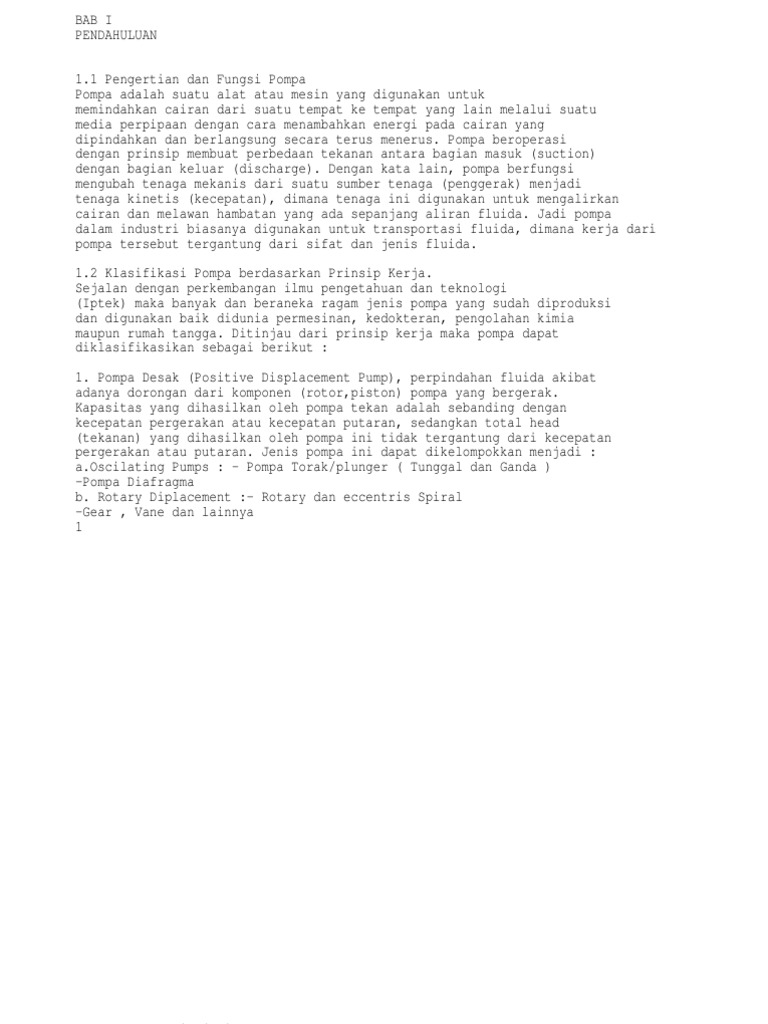Modul Pompa | PDF | Teknologi & Rekayasa