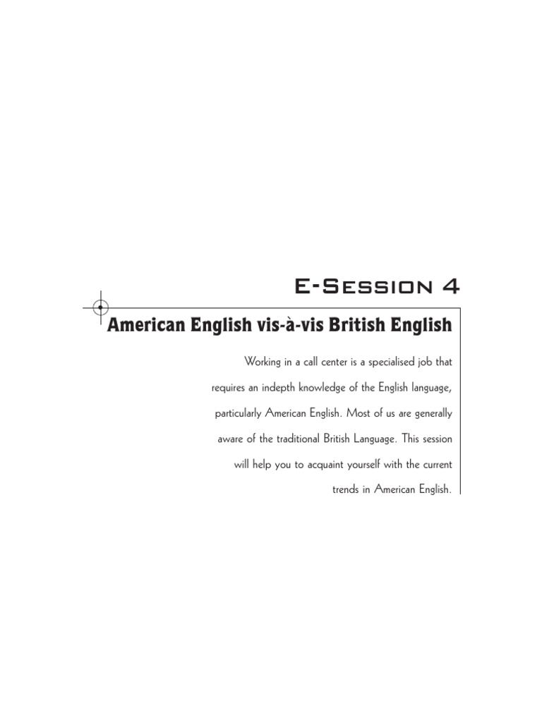 American English Vis-A-Vis British English | PDF | Pub | Beer