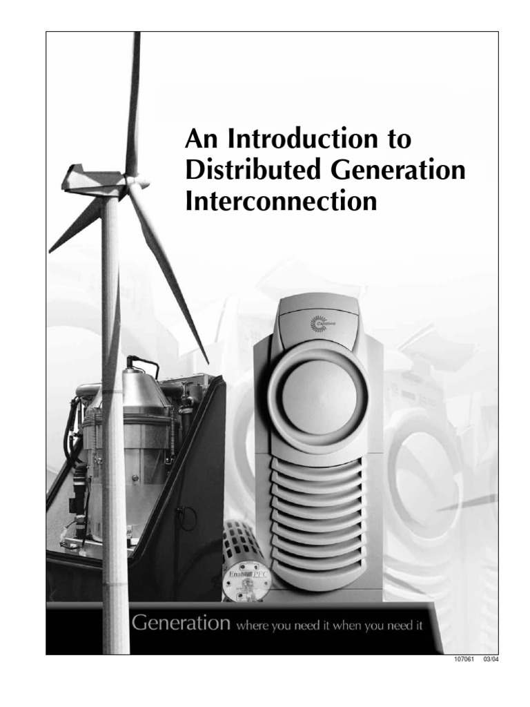An Introduction to Distributed Generation Interconnection Technologies | PDF | Distributed ...